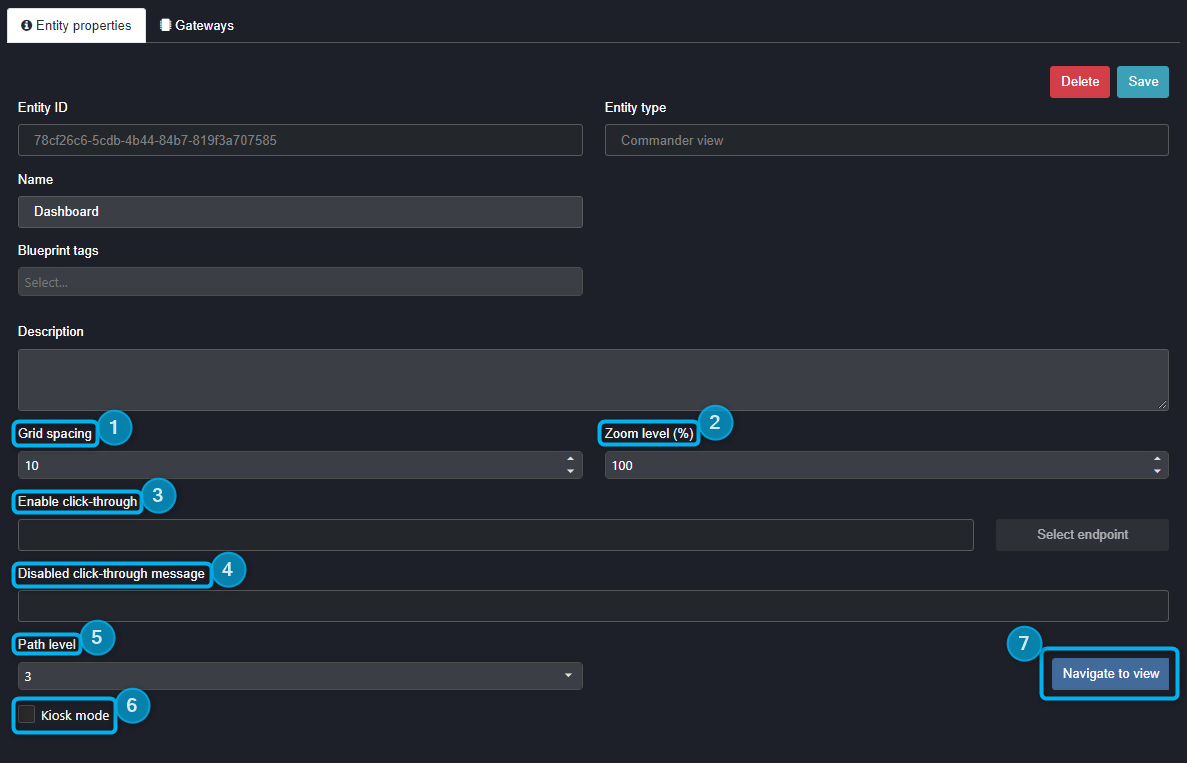 Dashboard View Entity | IoT.nxt Community