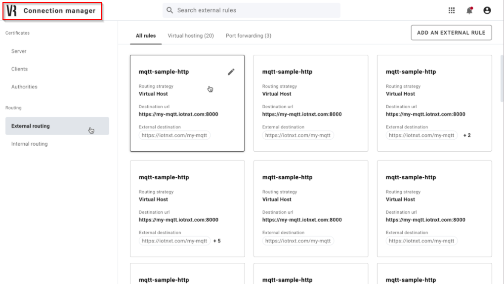 Connection Manager | IoT.nxt Community